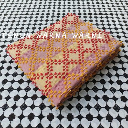 Jual Kain Tenun Baron Bulu Warna Oren Kalem - Kab. Jepara - Tenun Aneka ...