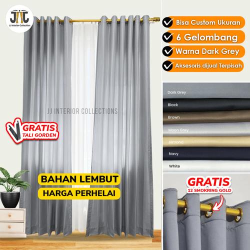 Jual Gorden jendela Hordeng minimalis Tirai Curtain Java Silk ...