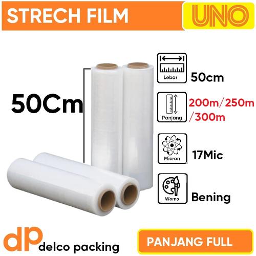 Jual Stretch Film OEM Plastik Wrapping Lebar 50 Cm Panjang Full 17 ...