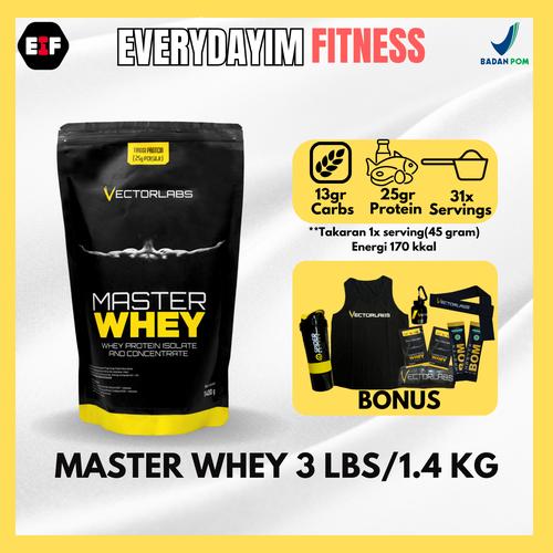 Jual Master Whey 3lb true SUSU pure whey protein isolate wpi 90 93 ...