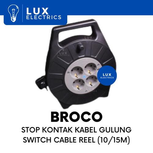 Jual Cable Reel/Stop Kontak Rol Kabel 10m/15m BROCO Terminal ...
