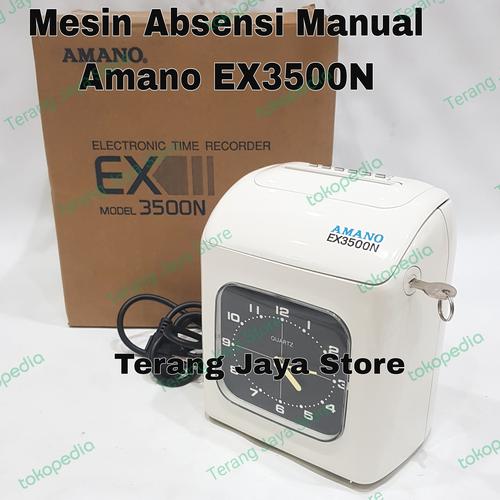 Jual Mesin Absensi Amano EX3500N Mesin Absen Manual kartu Amano EX3500N ...