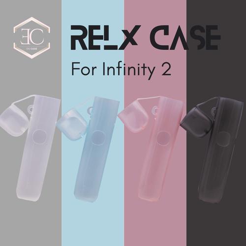 Jual Case Relx Infinity 2 with Lanyard Model Semi Transparent - Black ...
