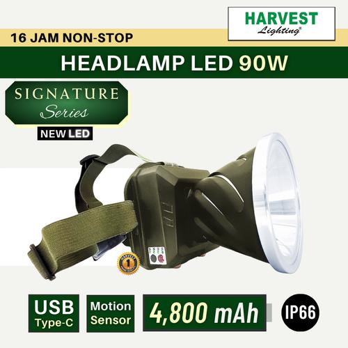 Promo HARVEST LIGHTING Headlamp 90W SIGN Senter Kepala LED Signature ...