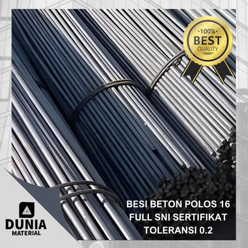 Jual Besi Beton Polos 16 Mm Full SNI Sertifikat Toleransi 0.2 - Jakarta ...