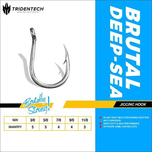 Jual Kail Pancing Tridentech Brutal Deep Sea Hook Jigging - # 3/0 - Kab. Sukabumi - Sagara ...