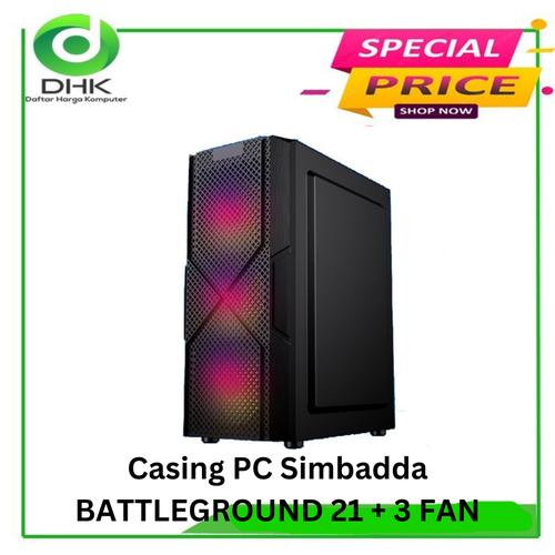 Jual Casing PC Simbadda BATTLEGROUND 21 + 3 FAN - Jakarta Pusat ...