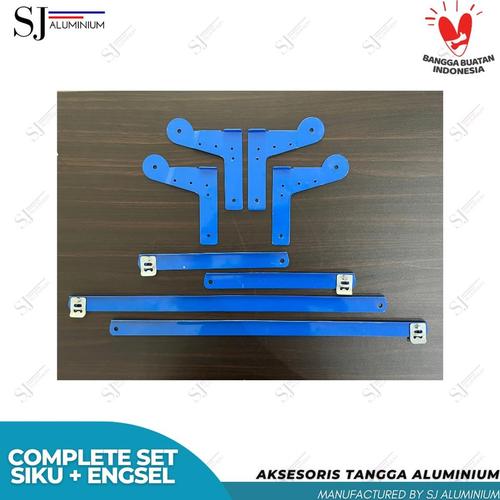 Jual Engsel Tangga / Siku Tangga / Set Besi Sayap Tangga Biru ...
