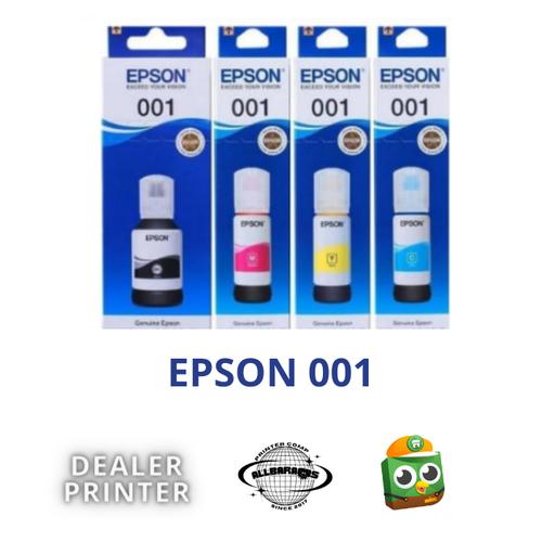 Jual Tinta epson 001 original printer L4156 L4260 L6260 L6270 - Hitam ...