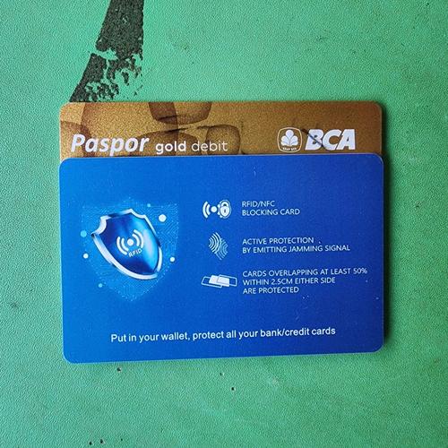 Promo scanner guard card,rfid NFC blocker, ukuran ktp, masuk dompet ...
