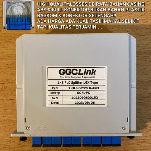 Jual Passive Splitter PLC BOX FO 1:8 SC UPC Pasif Spliter FO High ...