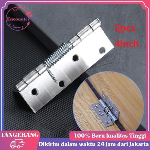 Jual 4inch Engsel Pegas Pintu Stainless Engsel Lemari Per Tutup ...