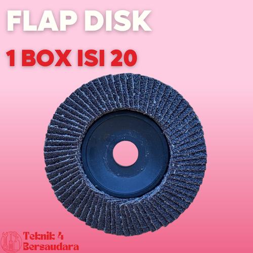 Jual Flap Disc Amplas Susun 1 BOX ISI 20 #60 #80 #100 #120 #180 - #80 ...