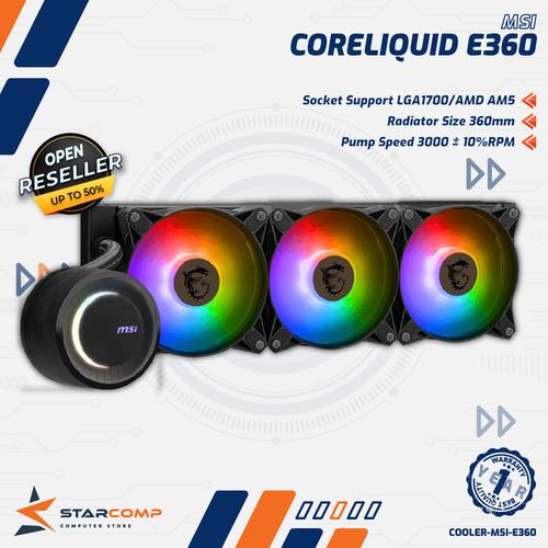 Promo MSI MAG CORELIQUID E360 AiO Liquid Cooler E360 Cicil 0% 3x - Kab. Sleman - Starcomp Origin ...