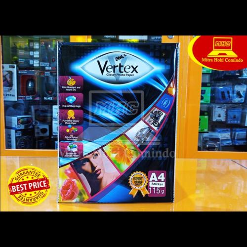 Jual KERTAS FOTO STICKER VERTEX A4 / KERTAS STIKER MURAH / STICKER ...