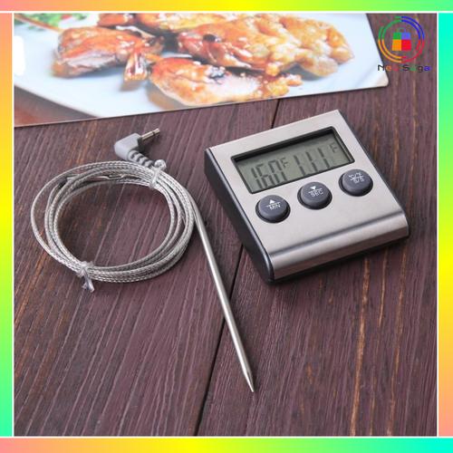 Jual Thermometer digital suhu Makanan Stainless timer Kitchen - Jakarta ...