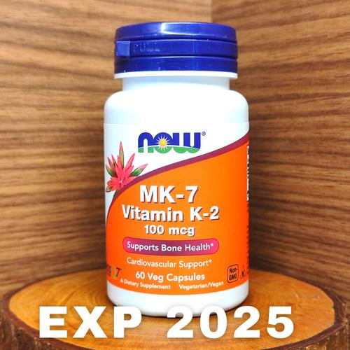 Jual Now Foods MK-7 Vitamin K-2 100 mcg isi 60 Veg Caps MK7 K2 - 60 ...