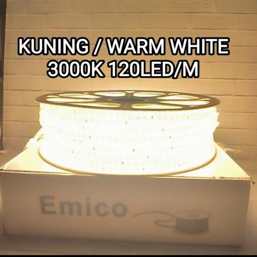 Jual HARGA PER 1 METER EMICO LED STRIP LIGHT 2835 120LED / METER IP66 ...