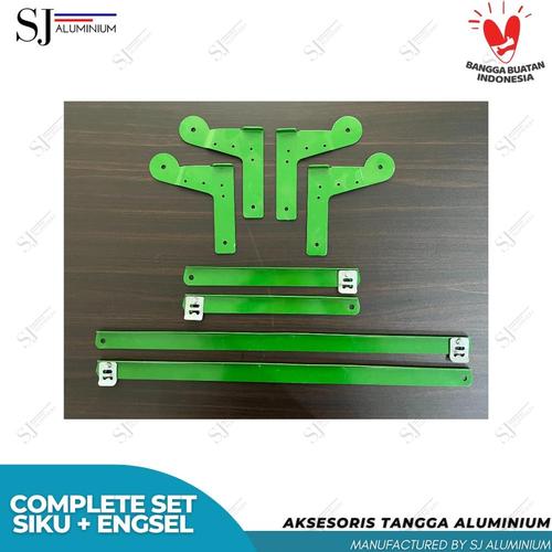 Jual Engsel Tangga / Siku Tangga / Set Besi Sayap Tangga Hijau - Engsel ...