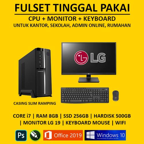Jual Fulset CPU core i7 Slim | SSD RAM 8GB HDD 1TB Garansi Komputer i7 - Kota Bekasi - Elbrus ...