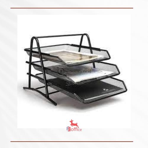 Jual v tec Rak Surat Susun Besi / Tray 3 Susun Besi / Rak Dokumen ...