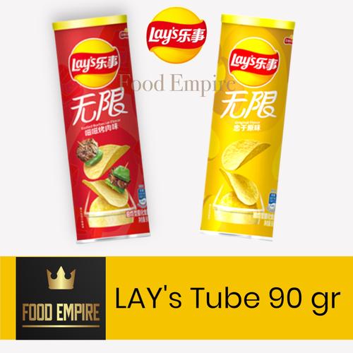 Jual LAY'S Tube Potato Chips 90 gr | Keripik Kentang LAYS China ...