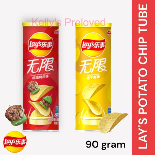 Jual LAY'S POTATO CHIPS TUBE 90 GR | KERIPIK KENTANG LAYS STAX CHINA ...