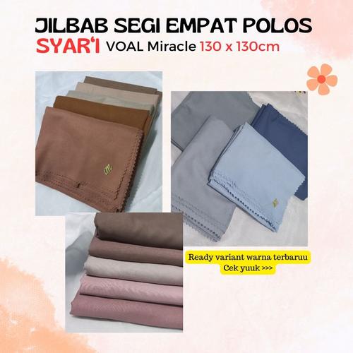 Jual jilbab segi empat polos syari umama 130 x 130cm / Kerudung Segi ...