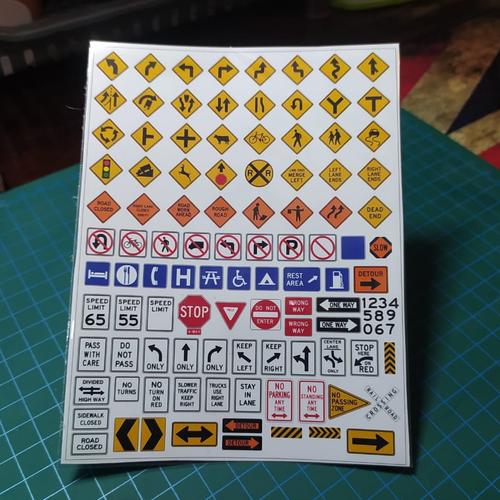 Jual Sticker Hotwheels Diorama Garasi Parkiran Hotwheels Road Sign ...