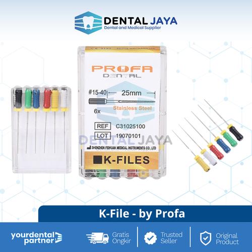 Jual Dental Jaya Kfile k file PSA jarum endo 06 08 10 15-40 45-80 by Profa - 21mm, 06 - Jakarta ...