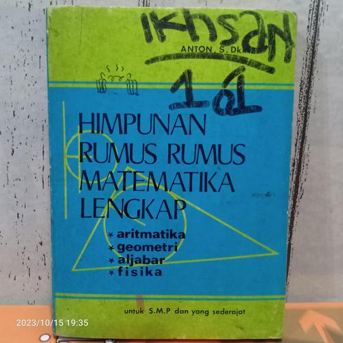 Jual ASLI BUKU HIMPUNAN RUMUS RUMUS MATEMATIKA LENGKAP UNTUK SMP ...