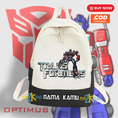 Jual Tas Anak TK PAUD Transformers / Tas Anak Optimus Prime - Kuning ...