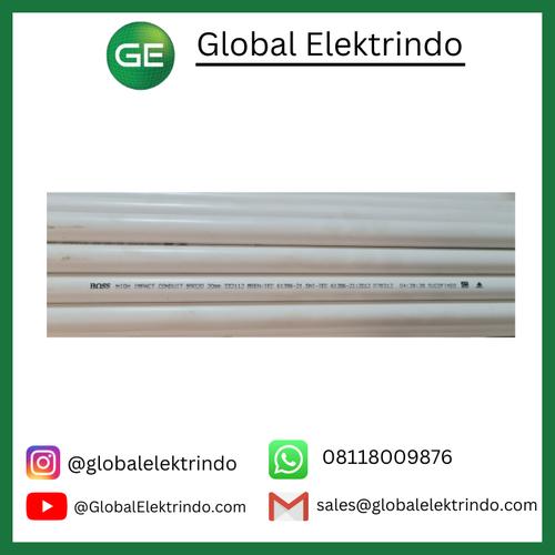 Jual Pipa Conduit Warna Putih 20 mm BOSS / Pipa PVC BOSS /Pipa Conduit ...