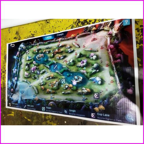 Jual Map Peta Mobile Legends buat turnamen / hiasan dinding map ml map ...