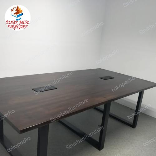 Jual Meja meeting room| 300*120*75 | Grommet terminal listrik - Kota ...