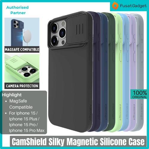 Jual Case Iphone 15/Plus/Pro/Pro Max NILLKIN CamShield Silky MagSafe ...