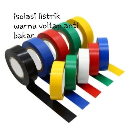 Jual Isolasi Solasi Kabel Warna VOLTAN Perekat Kabel Anti Bakar Vinyl ...