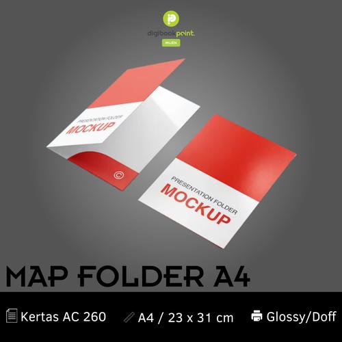 Jual Stop Map / Map Folder Dokumen Art Carton 260 gsm Custom Ukuran A4 ...