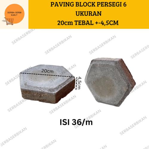 Jual PAVING BLOCK CONBLOCK JALAN MODEL HEXGONAL SEGI 6 PER METER ISI 36 ...
