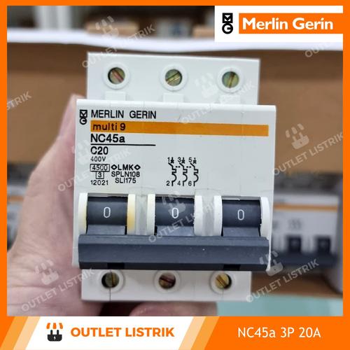 Jual MCB NC45a 3P 20A 4.5ka Multi 9 Merlin Gerin MG Original Schneider - Kota Semarang - Outlet ...