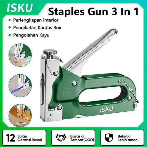 Jual ISKU Staples Tembak 3 In 1 Staples Perekat Powerfull Staples ...