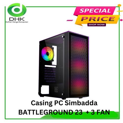 Jual Casing PC Simbadda BATTLEGROUND 23 + 3 FAN - Jakarta Pusat ...