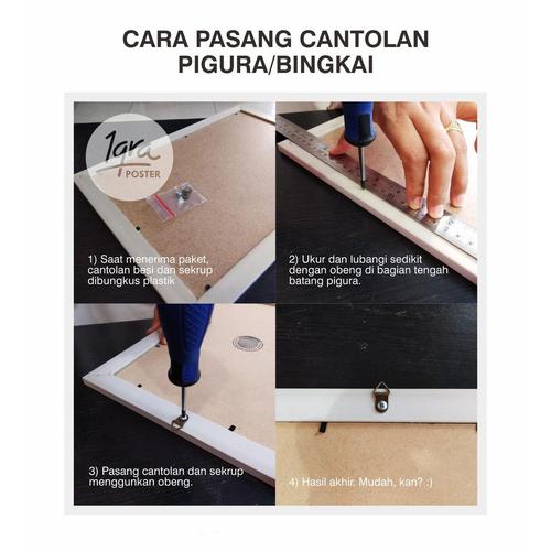Jual Pajangan Hiasan Dinding Poster Kamar Anak & Pigura Bingkai A4 ...