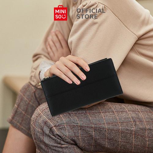 Promo MINISO Dompet Panjang Wanita Women's Long Wallet Surat Emas ...