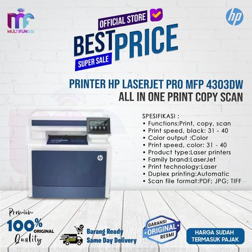 Promo HP Printer Color LaserJet Pro MFP 4303dw (Pengganti M479dw) All ...