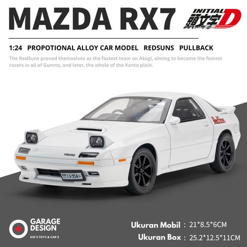 Promo Diecast 1:24 Initial D Mazda RX7 RedSuns - Mobil Miniatur 1:24 ...