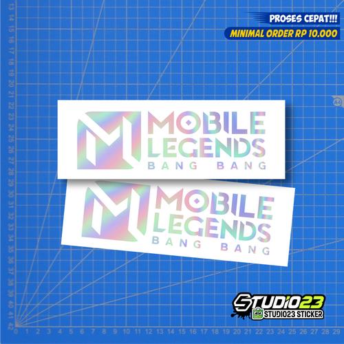 Jual Sticker cutting Mobile Legends MLBB Hologram new Logo - Kota ...