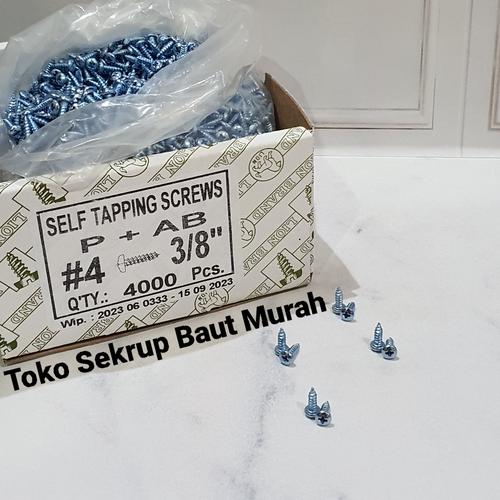 Jual Sekrup JP P+AB PH 4x3/8 /Skrup Tapping/Tapping Screws 4 x 3/8 ...