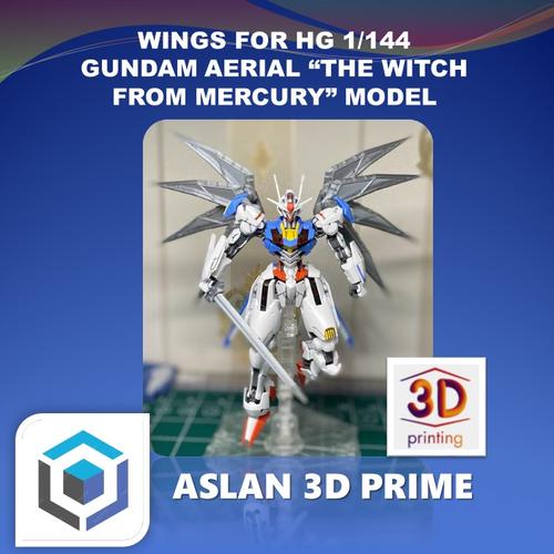 Jual WINGS FOR HG 1/144 GUNDAM AERIAL MODEL GUNPLA Custom Color 3D ...