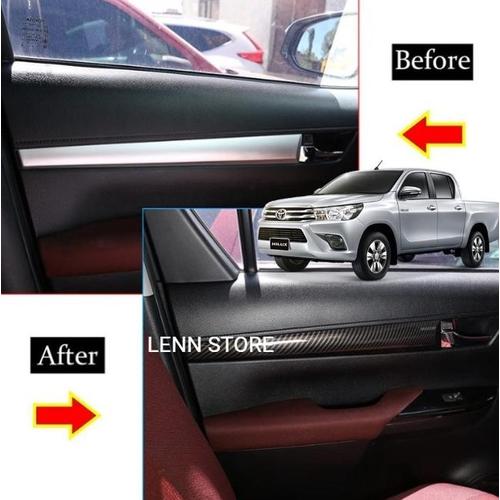 Jual Cover Panel Pintu Interior Carbon Toyota Hilux 2015-2 - Jakarta ...